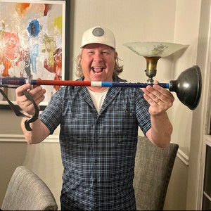 Repurposed Ski Pole Plunger, Upcycled Skier Gag Gift - Etsy