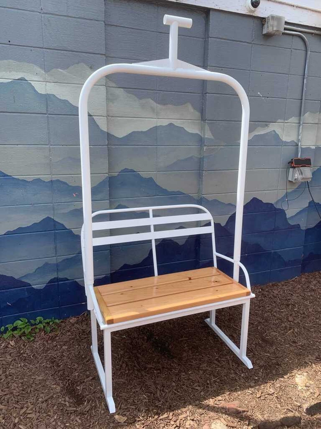 Deluxe Ski Lift Replica Ski Chairlift Bench - Powder Coated “gloss ...