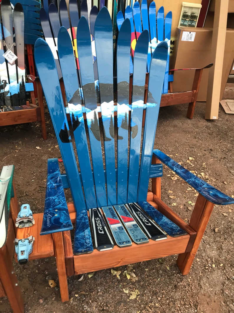 Bear Night Sky Ski Chair - Etsy