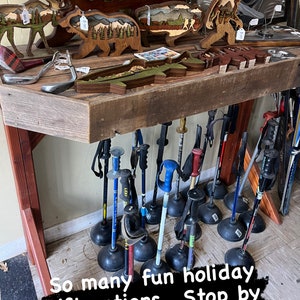 Repurposed Ski Pole Plunger, Upcycled Skier Gag Gift - Etsy