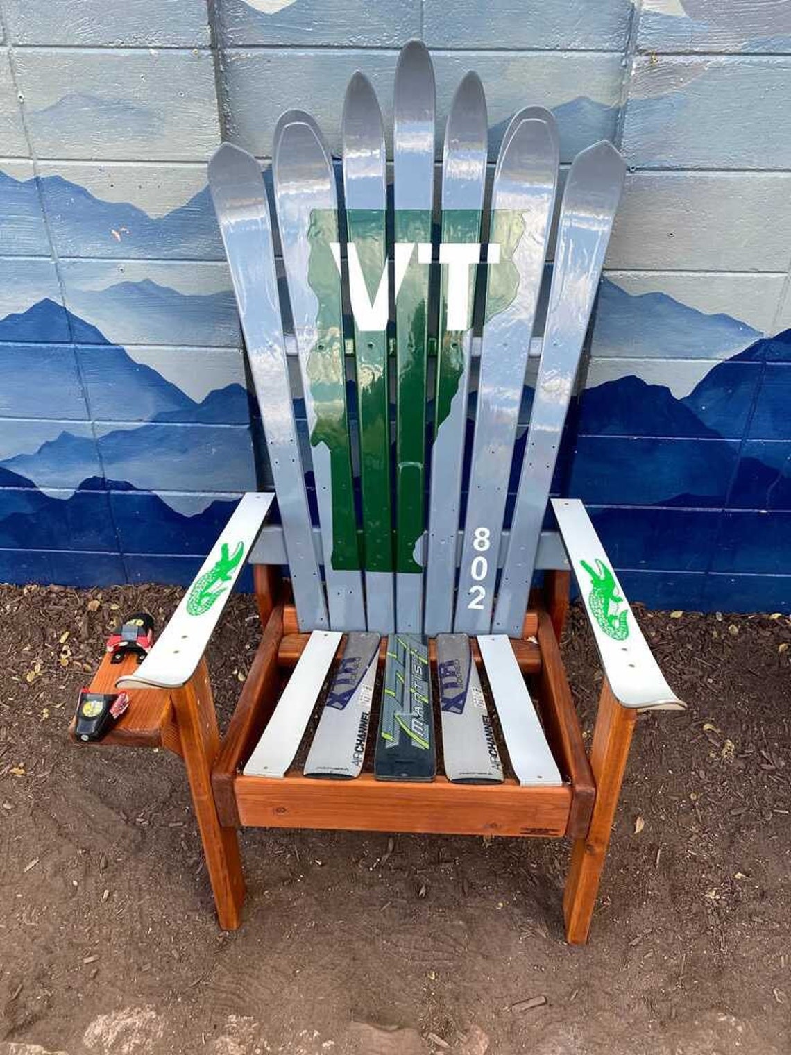 Hand Painted Vermont State Shape With 802 and VT Custom Hand Painted ...