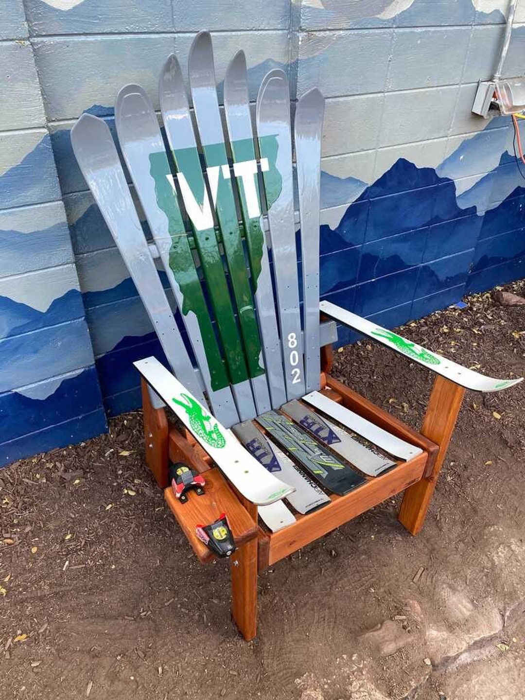 Hand Painted Vermont State Shape With 802 and VT Custom Hand Painted ...