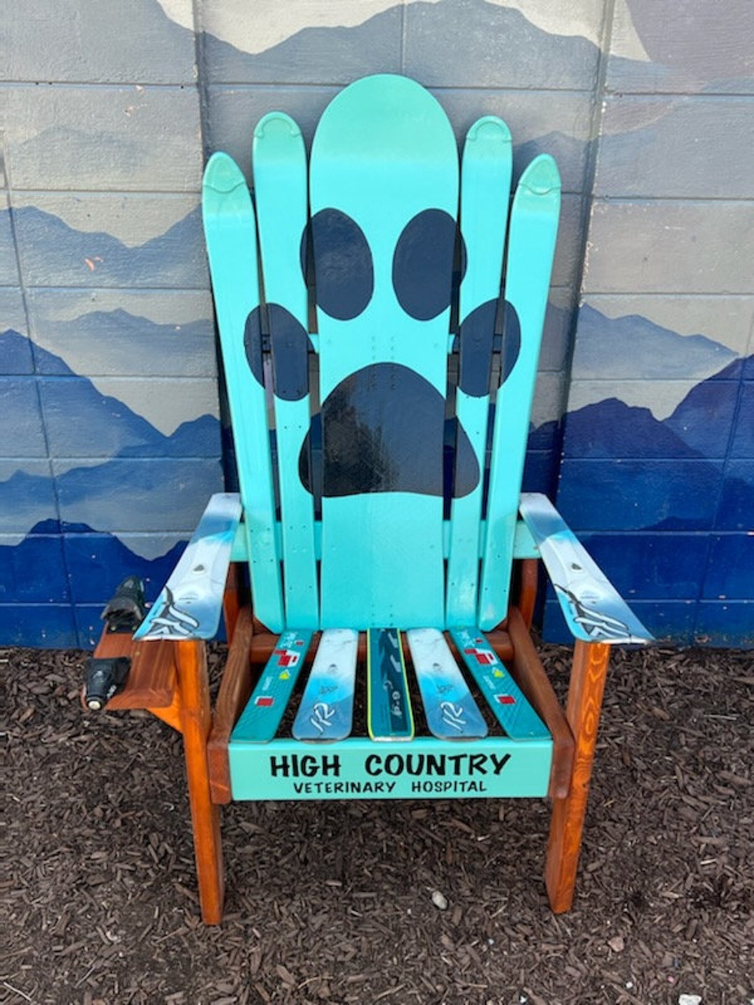 Dog Paw Custom Patio Chair Choose Any Color Adirondack Hybrid Ski ...