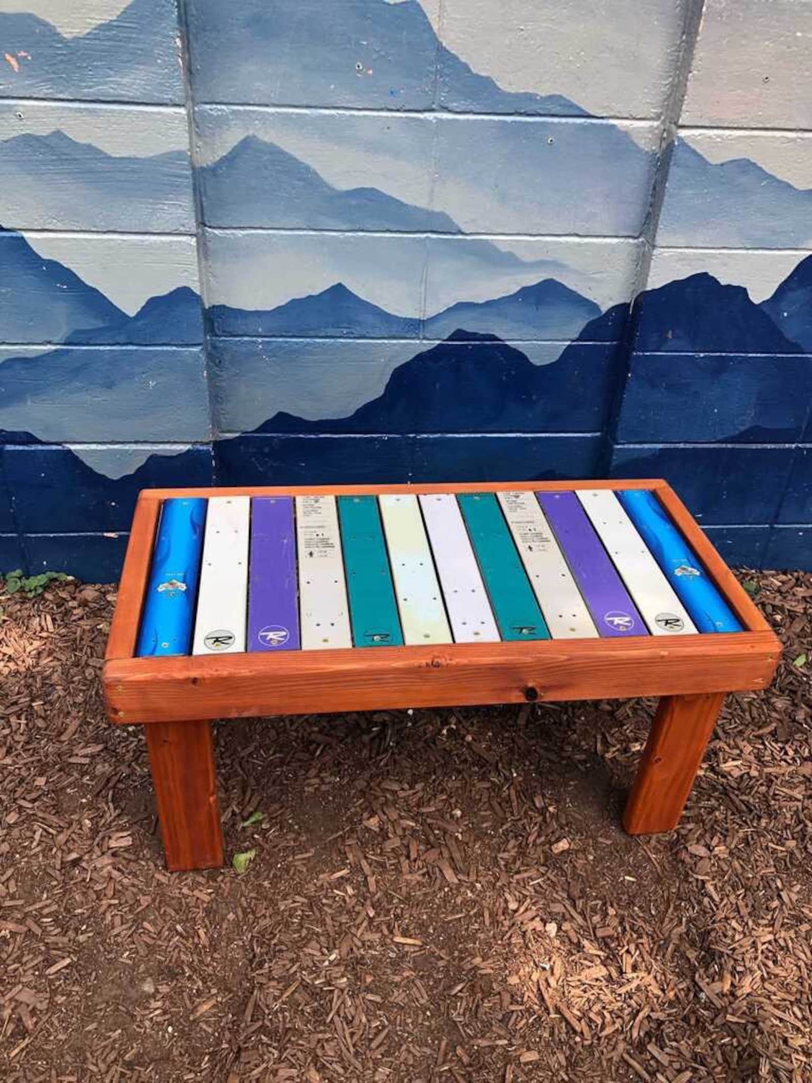 Ski Coffee Table Customizable Snowboard Table Colorado - Etsy