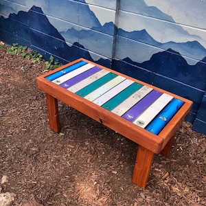 Ski Coffee Table Customizable, Snowboard Table, Colorado Mountain ...