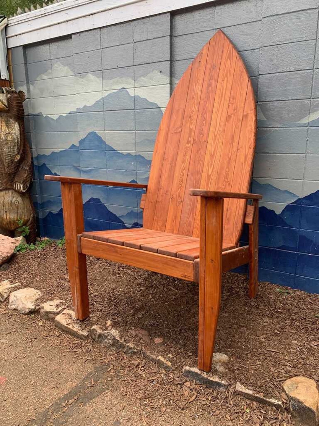 Custom Surf Board Chair Stained Any Color Adirondack Chair, Oversized ...