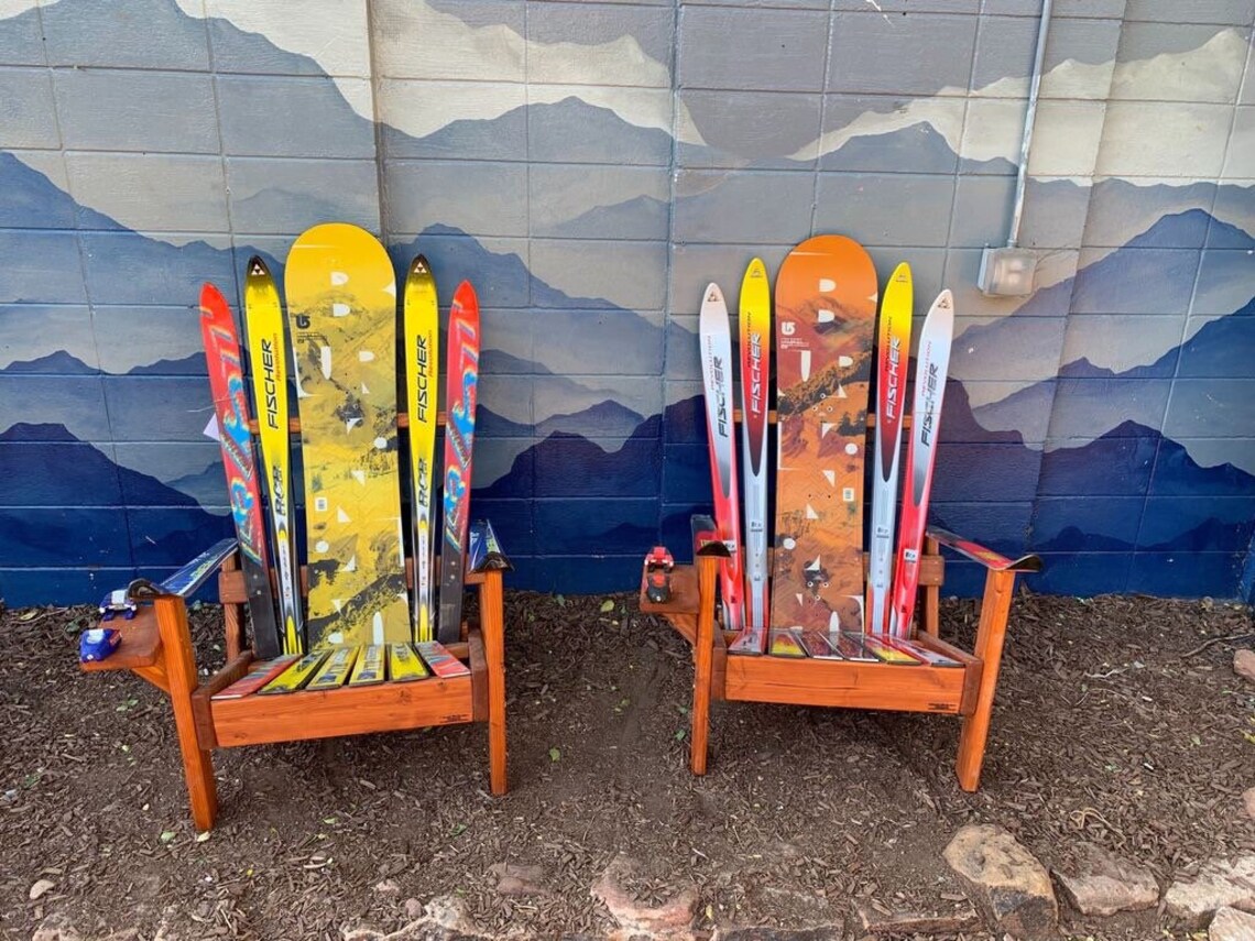 Set of 2 Custom Hybrid Ski & Snowboard Chairs made with | Etsy