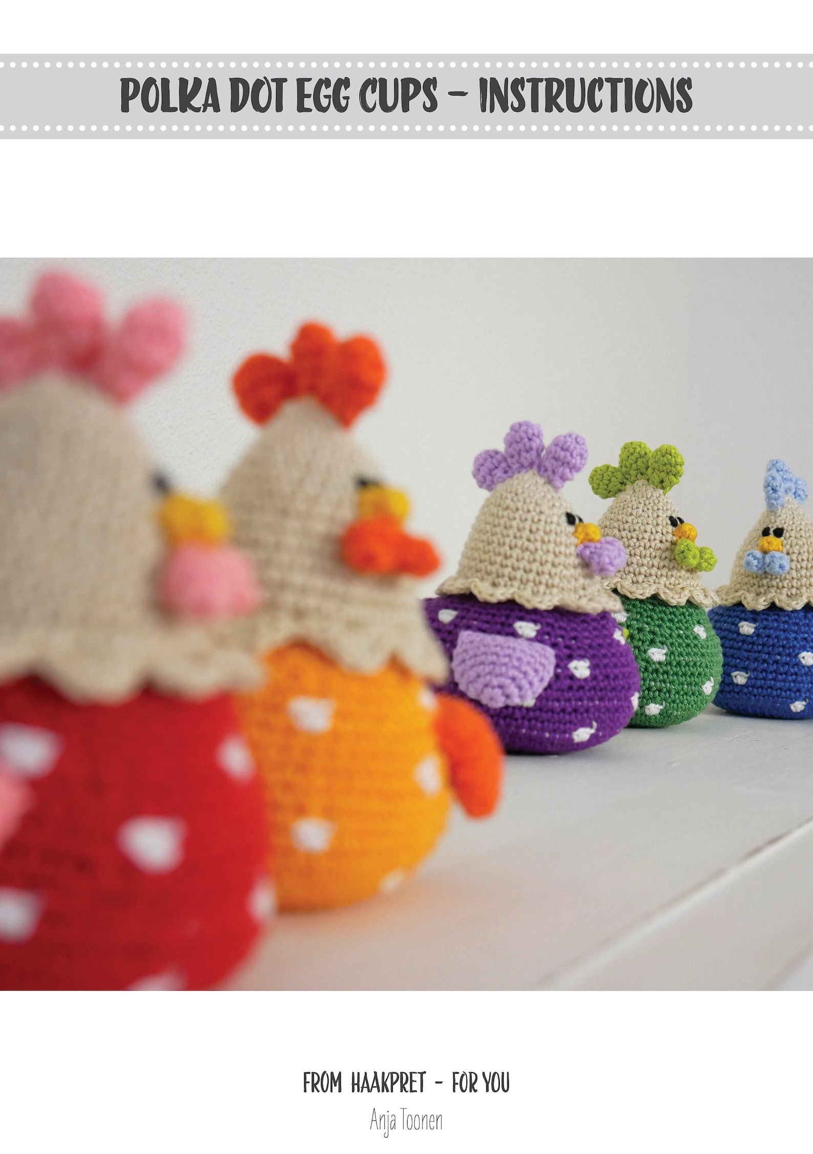 ENGLISH Polka Dot Egg Cups to Crochet - Etsy
