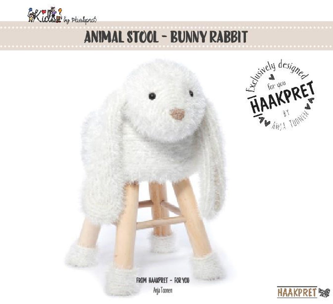 ENGLISH Design Animal Stool Bunny Rabbit - Etsy