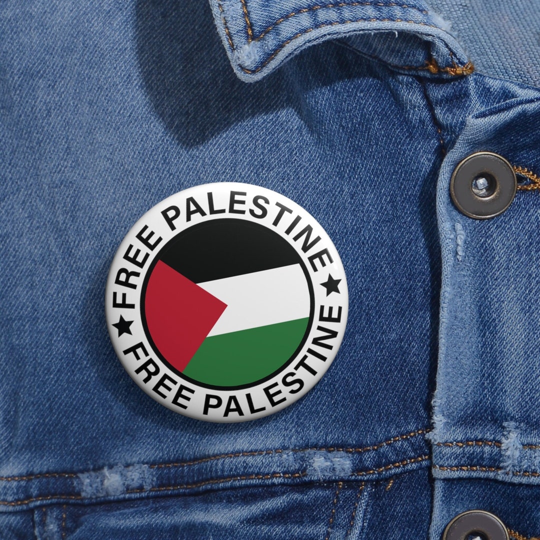 Free Palestine Pin Buttons | Human Rights Pin, Palestinian Pin, Arabic ...