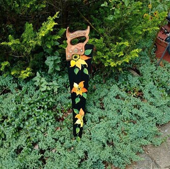 Hand Saw With Sunflowers, Sunflower Painting Saw, Sunflowers on ...