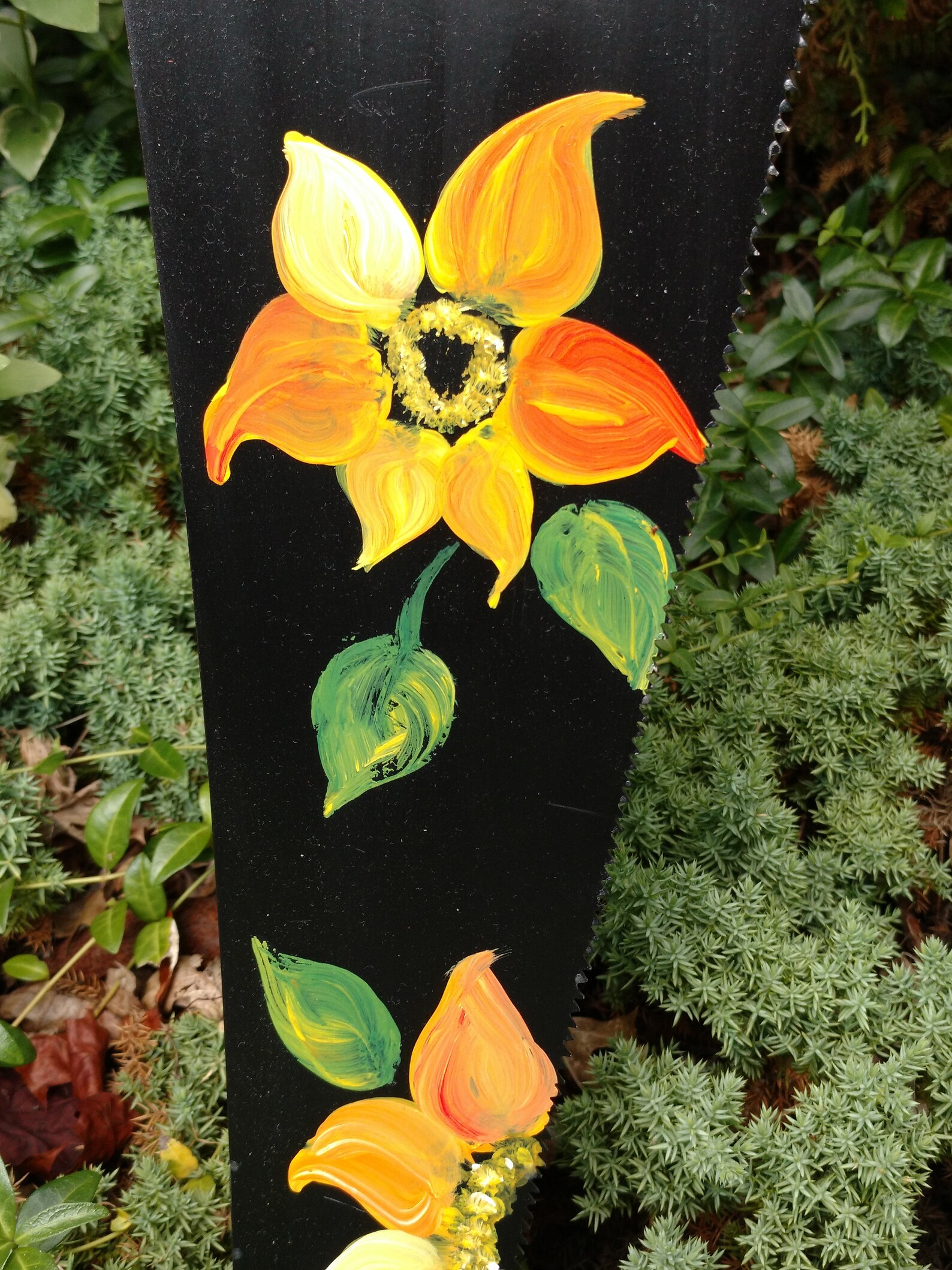 Hand Saw With Sunflowers, Sunflower Painting Saw, Sunflowers on ...
