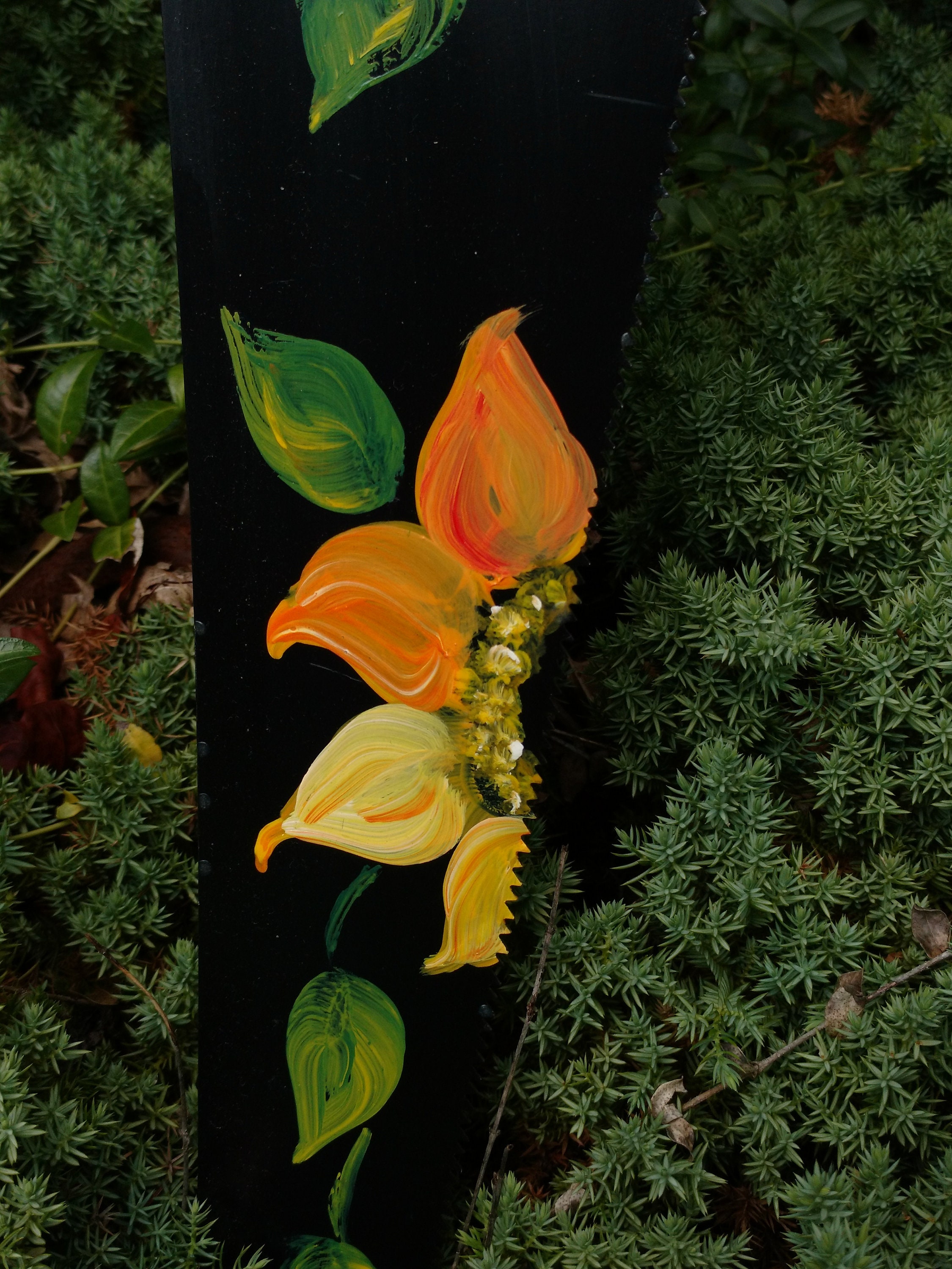 Hand Saw With Sunflowers, Sunflower Painting Saw, Sunflowers on ...