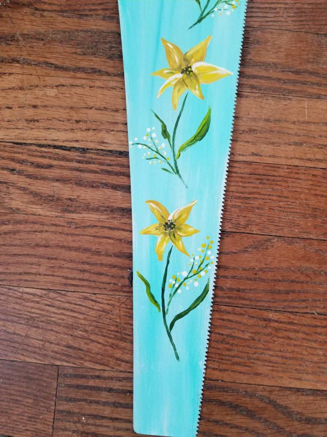 Saw Painted With Flowers Handpainted Saw Painted Handsaw - Etsy