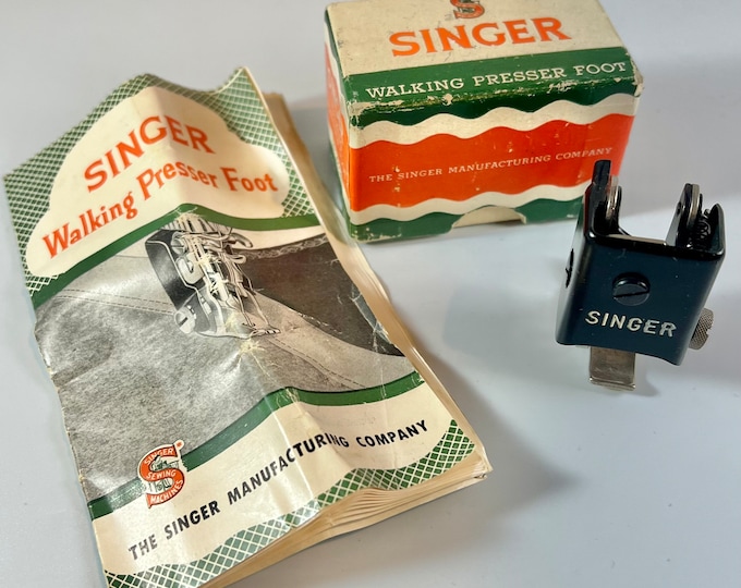Vintage Singer Penguin Walking Presser Foot 160741 With Box and Manual ...