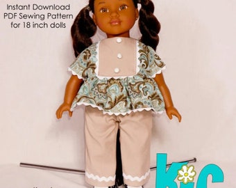 18 Inch Doll Clothes Instant Download Pdf Pattern - Etsy