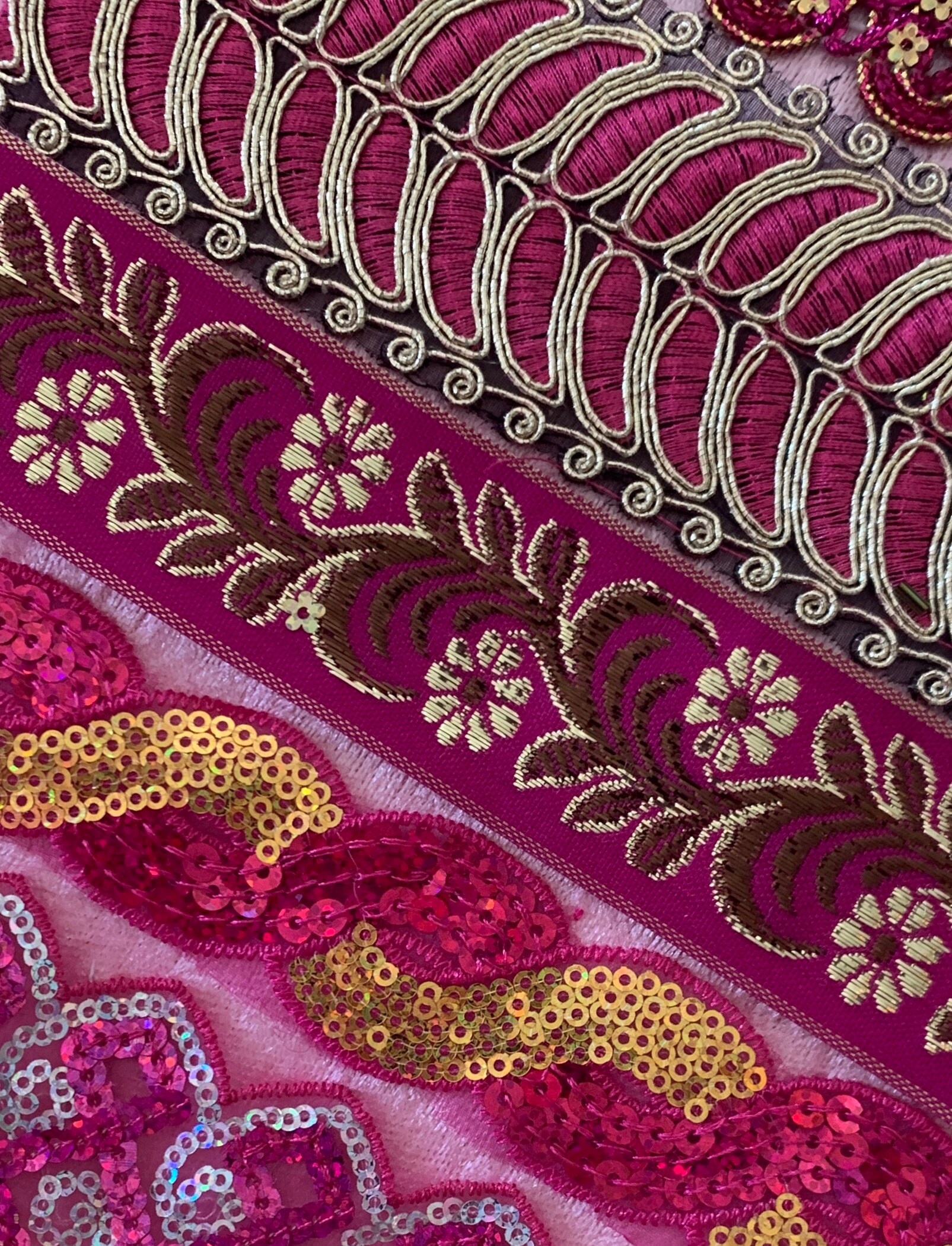 Pink Bling & Fabric Kit Bundle Pack Textures Junk Journal Starter Kit ...