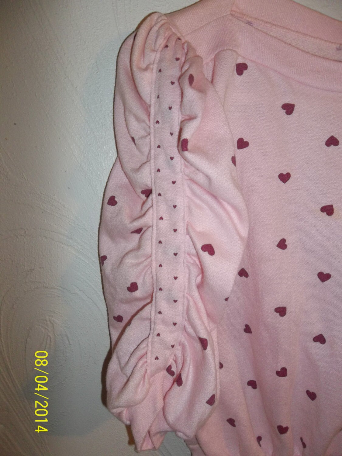 Pink Top With Hearts sky Lite Brand - Etsy
