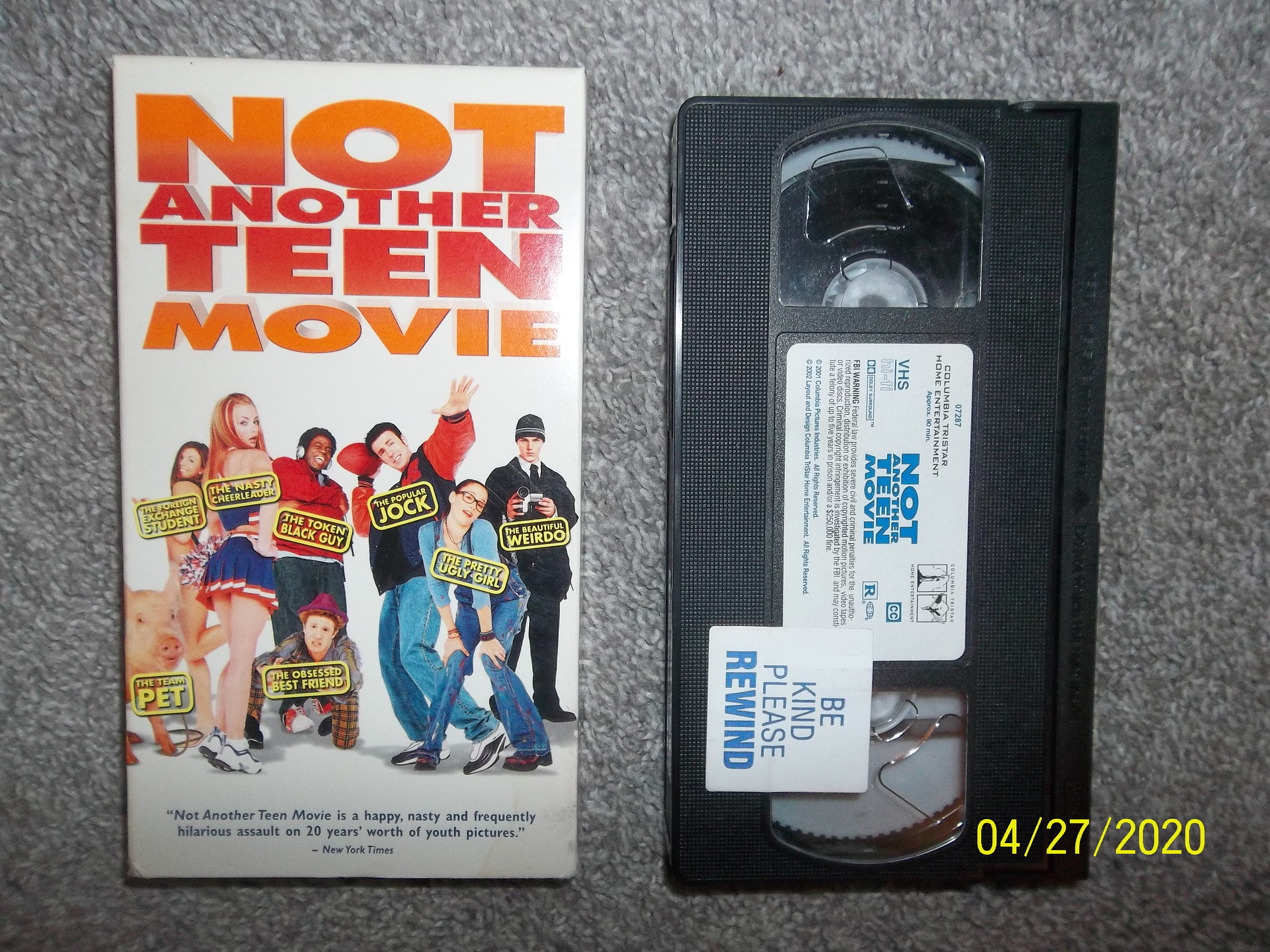 Vintage VHS Video Cassette Tape Movie-"not Another Teen Movie" - Etsy