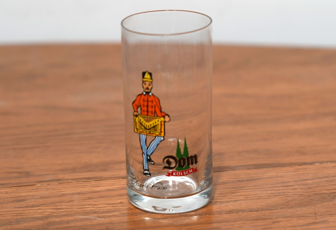 Vintage Urgels Palm Dom Kolsch Glass – German Carnival Character Beer ...