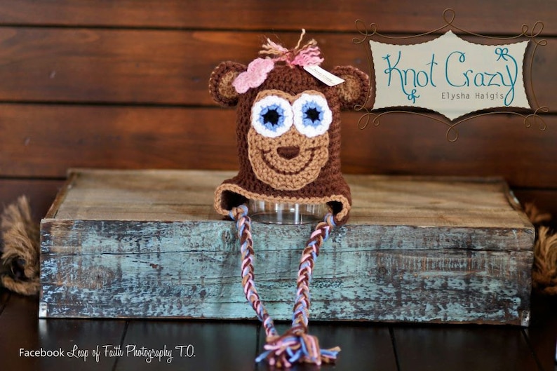 Mo Mo Monkey Hat Made to Order in Sizes Newborn to Adult - Etsy