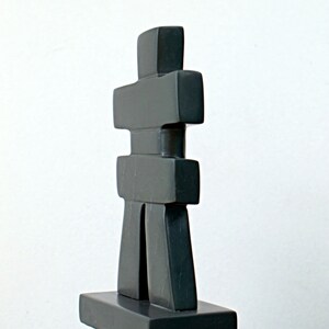 Inukshuk Figurine, Black Slate Mini Sculpture - Etsy