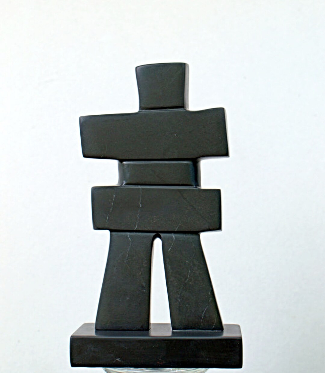 Inukshuk Figurine, Black Slate Mini Sculpture - Etsy