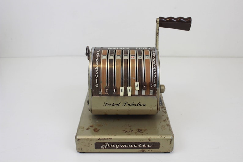 Vintage Paymaster Check Printer Machine Series X-550 | Etsy