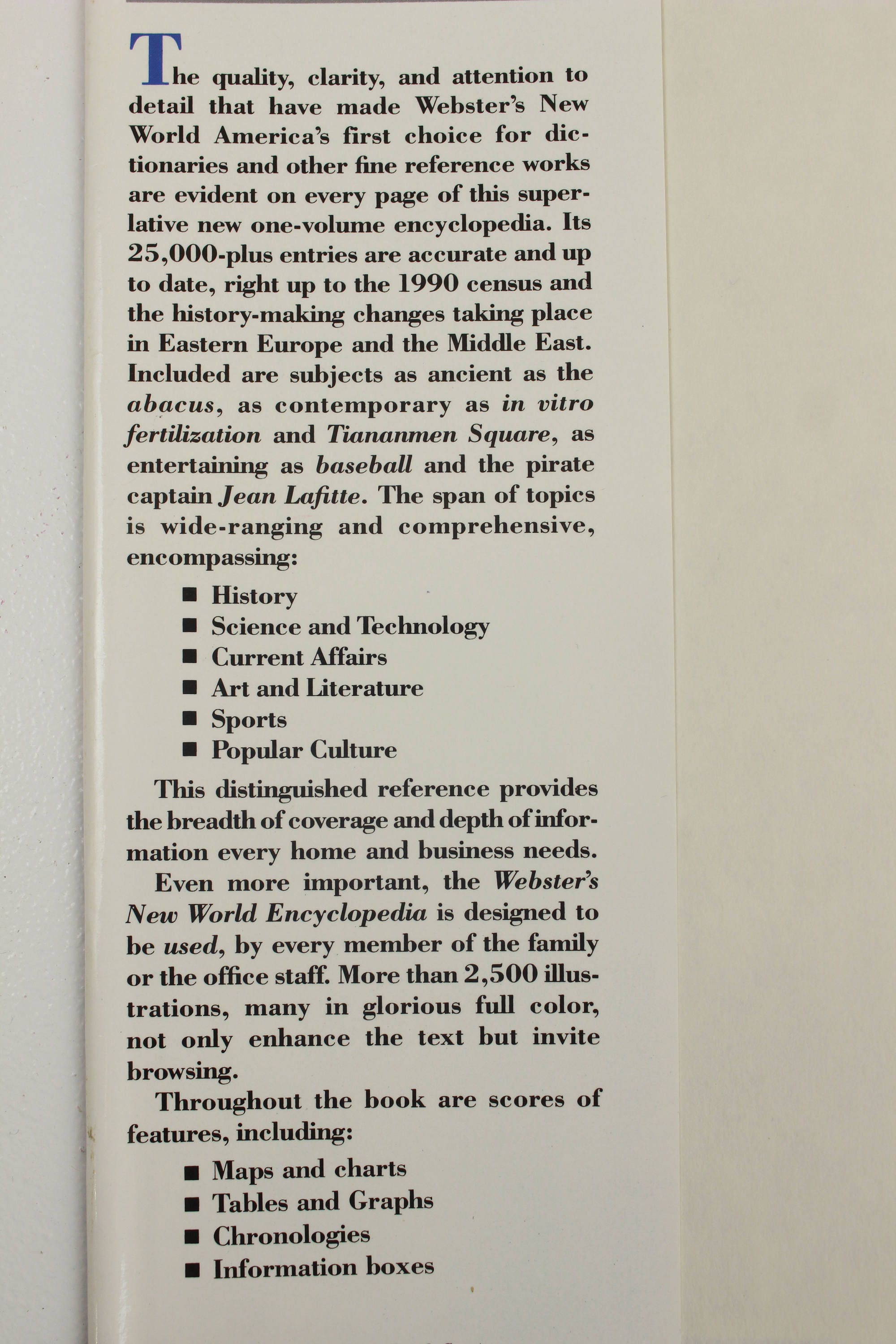 Webster's New World Encyclopedia, the New Standard in Single-volume ...