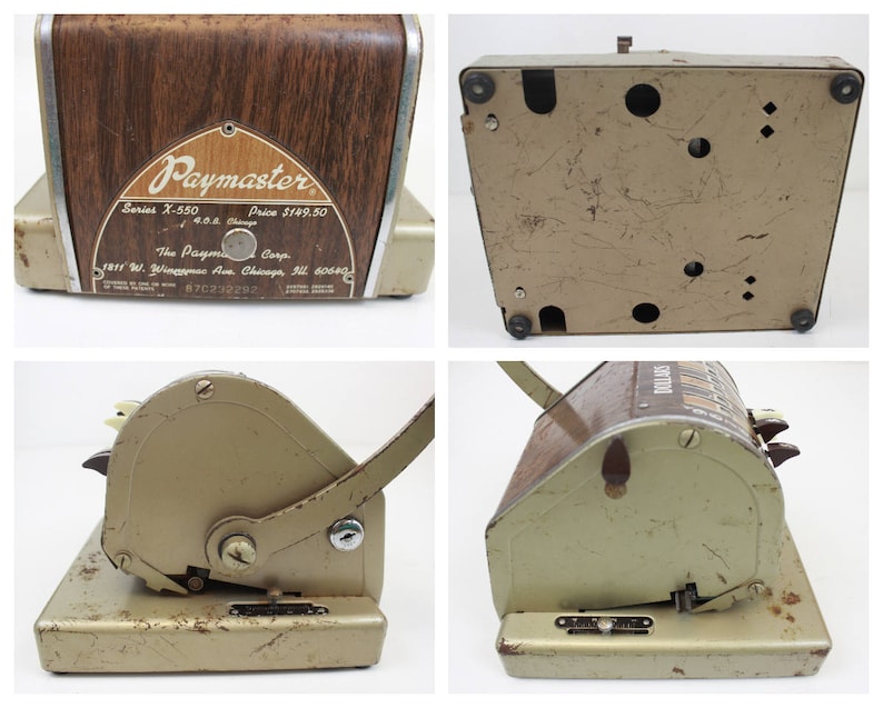 Vintage Paymaster Check Printer Machine Series X-550 | Etsy