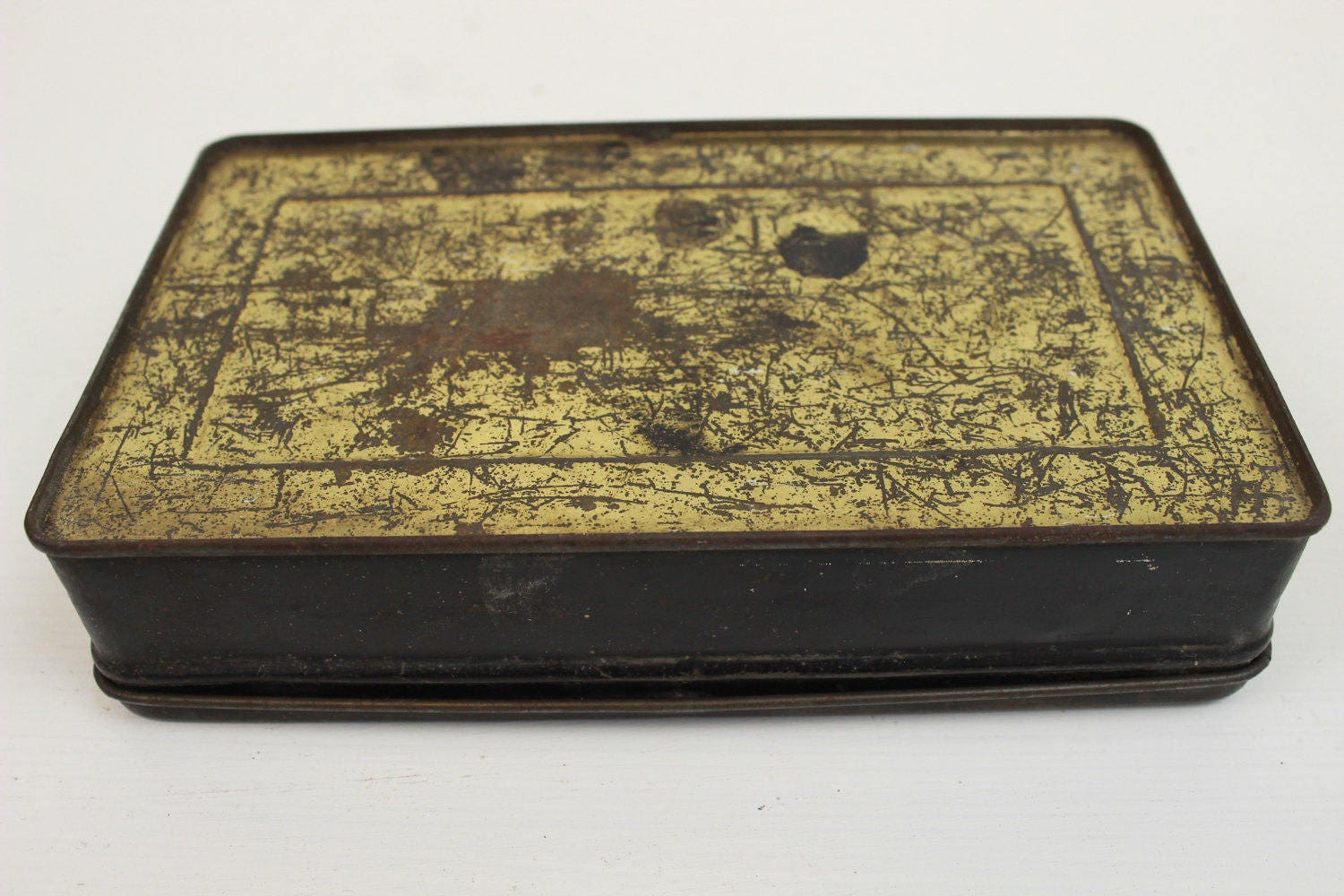 Vintage National Safety First Aid Kit, Empty Tin Box, Metal Box, Unique ...