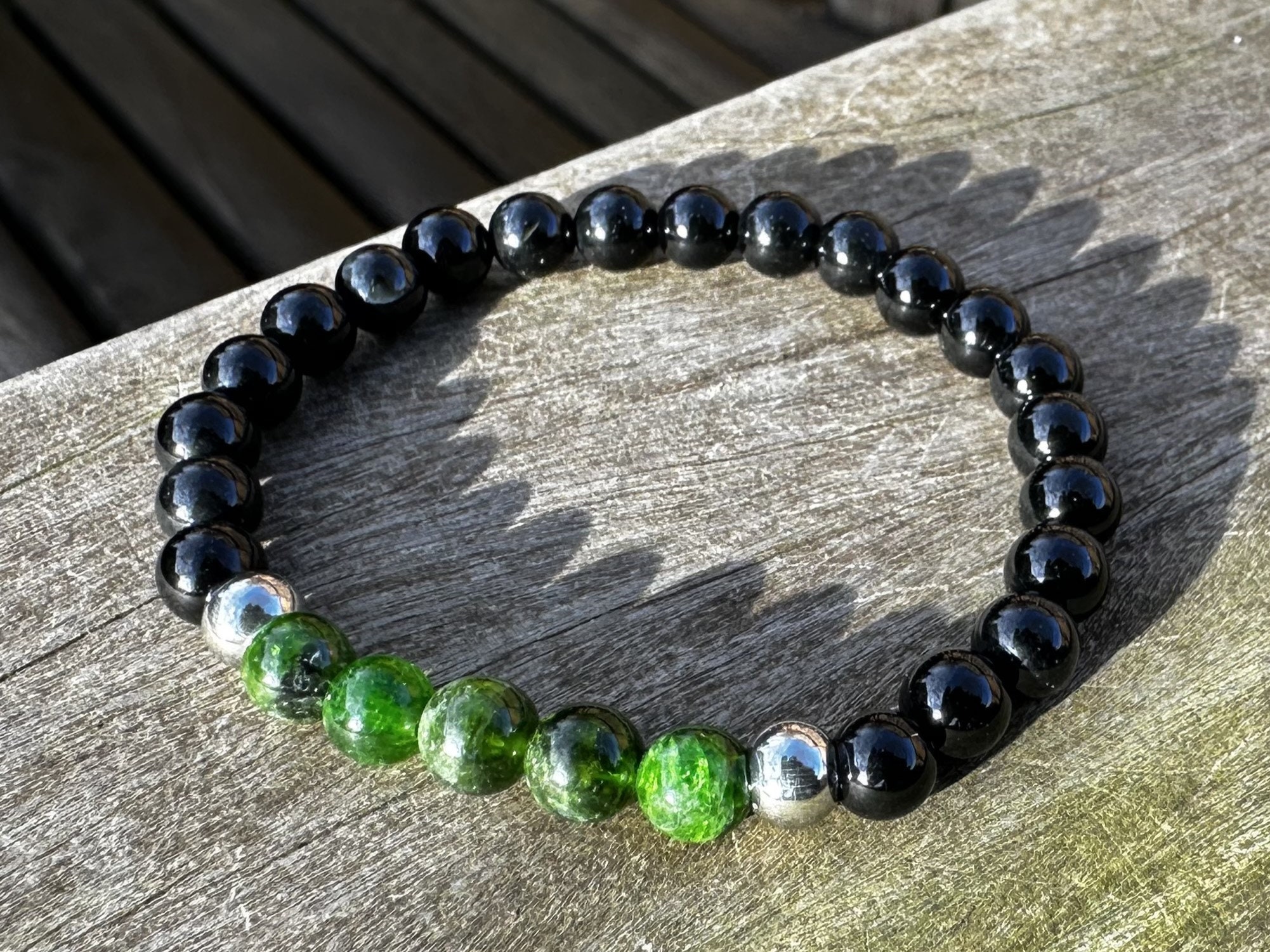 Chrome Hearts Onyx Bead Bracelet - Etsy Chrome Hearts Onyx Bead Bracelet - Etsy