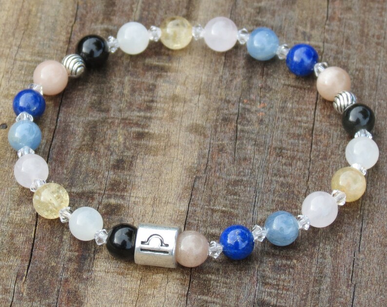 Women's Libra Power Chakra Healing Stone Bracelet With - Etsy