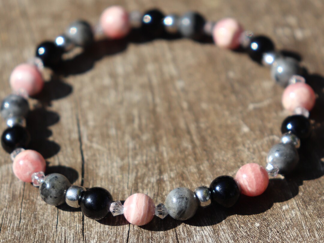 Women's SCORPIO POWER Healing Stone Bracelet or Anklet With Black ...