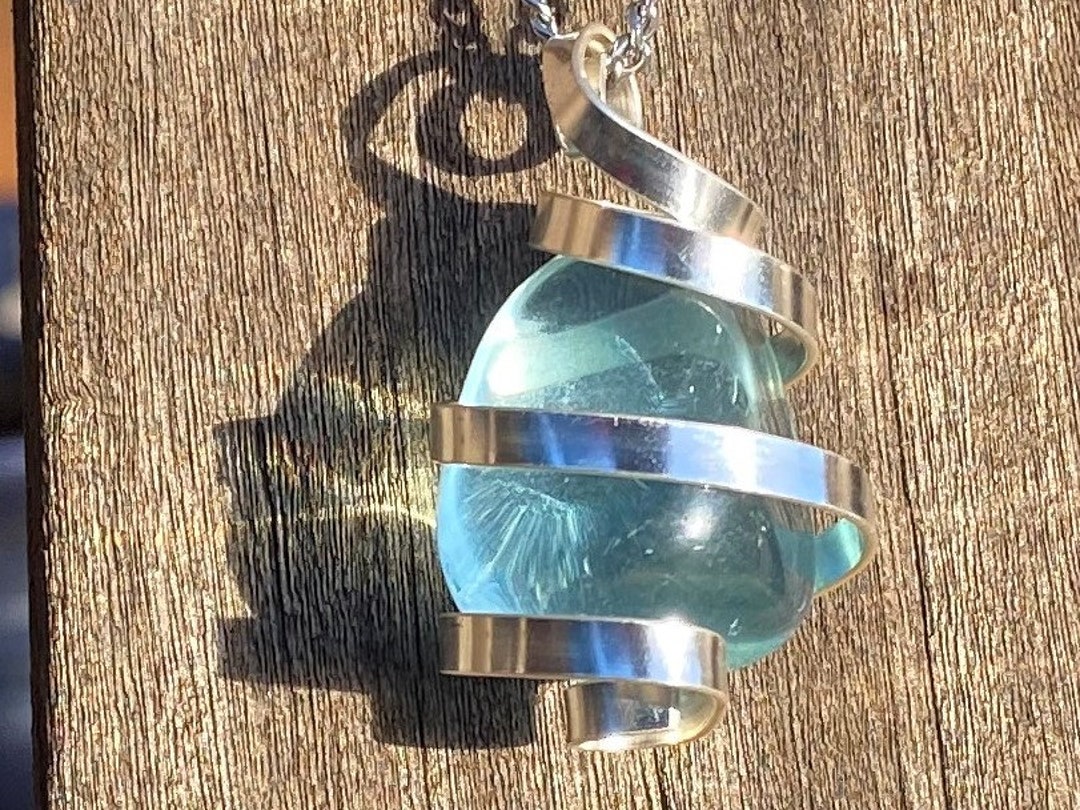 Natural Blue Obsidian Healing Stone Necklace With Positive Healing ...