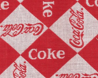 Coca Cola Fabric | Etsy