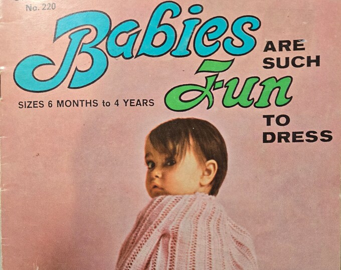 1970s Babies Are Such Fun Knit & Crochet Vintage Star Book / American ...