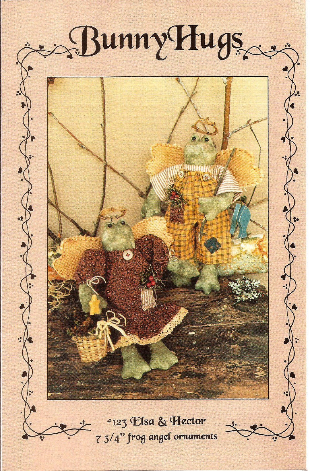 Frog Angel Elsa Hector Fabric Folk Art Doll Pattern / 7-8 Inches - Etsy