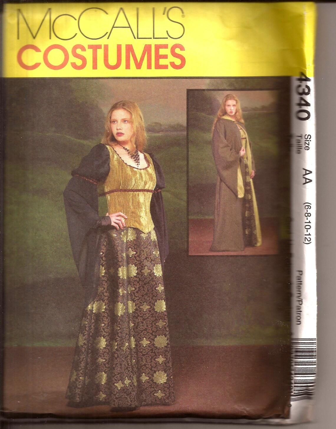 Womens Renaissance Medieval Costume Robe Dress Corset Sewing - Etsy