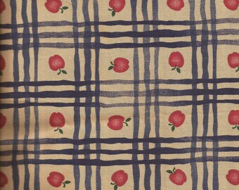 Apple Plaid Fabric - Etsy