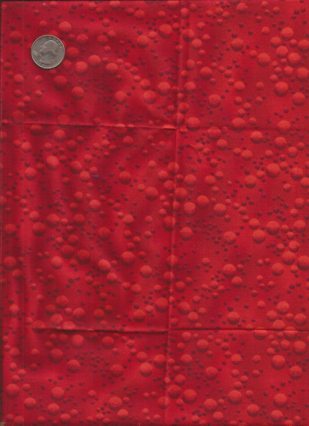 Red Bubble Print Cotton Fabric / Fat Quarter 18 Inch by 22 Inch - Etsy