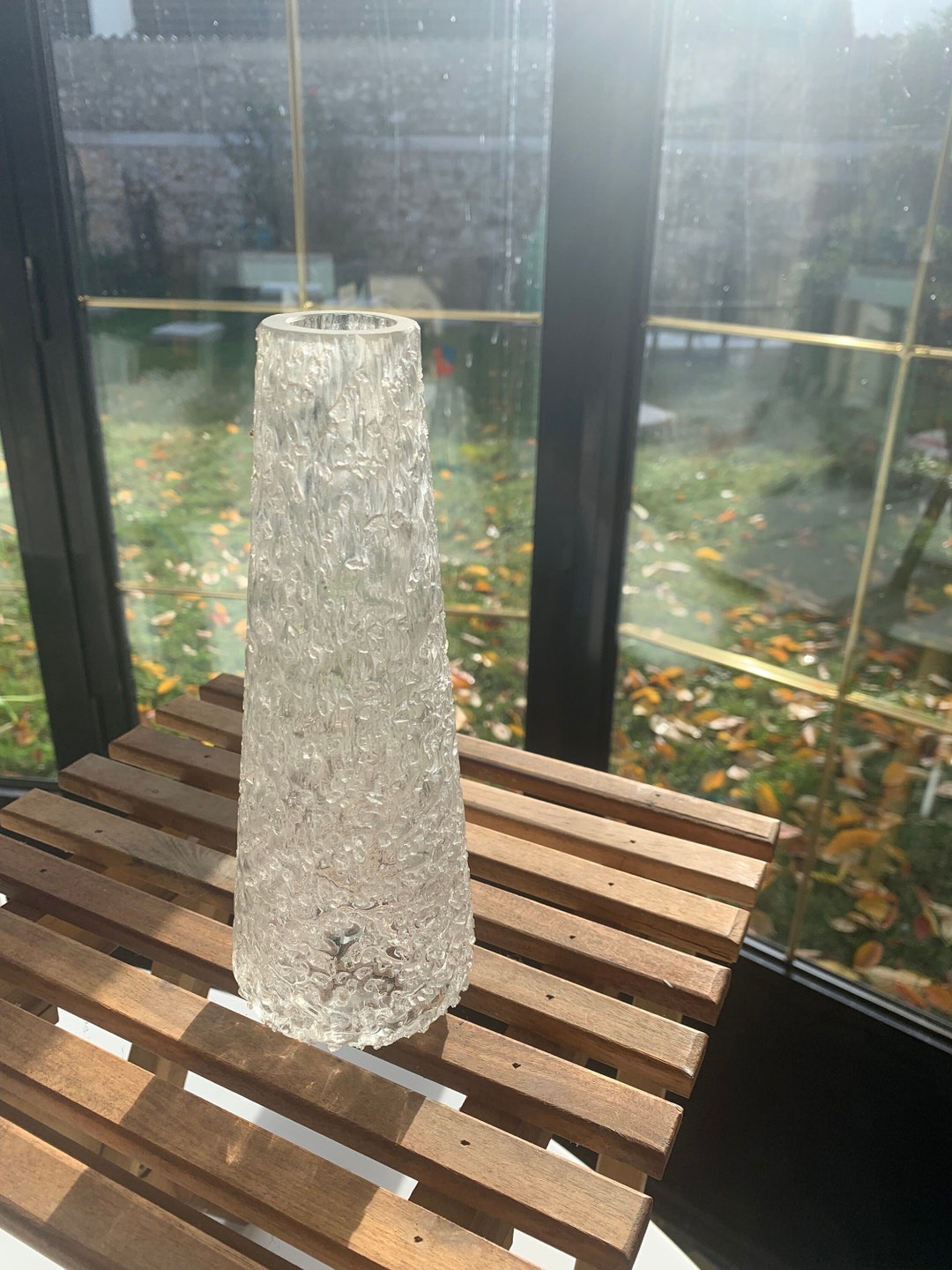 Transparent Glass Globe in Relief, Granule, Cone Shape, Design and ...