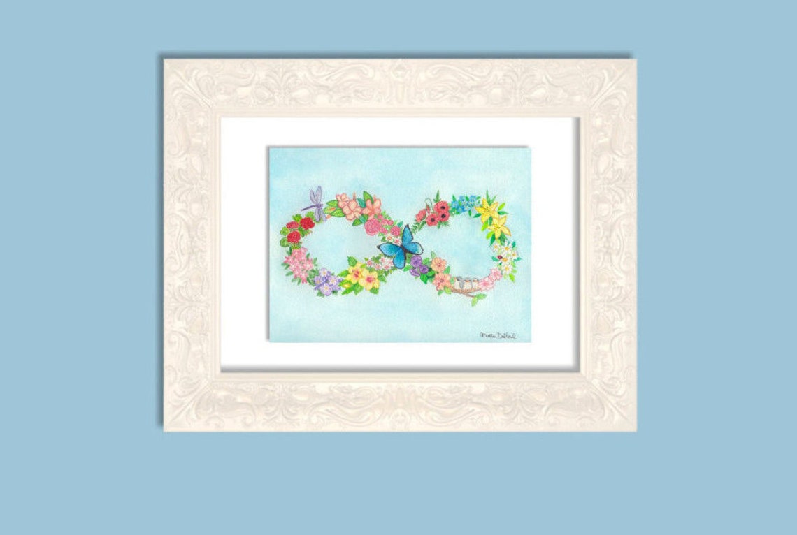 Infinity Art Print. Infinity Symbol Painting. Infinity | Etsy
