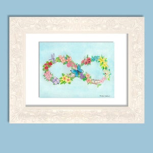 Infinity Art Print. Infinity Symbol Painting. Infinity Watercolor Art ...