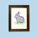Bunny Painting. Baby Animal Art Print Decor. Woodland Nursery Prints ...