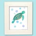 Sea Turtle Art Print . Under the Sea Nursery. Ocean Watercolor - Etsy