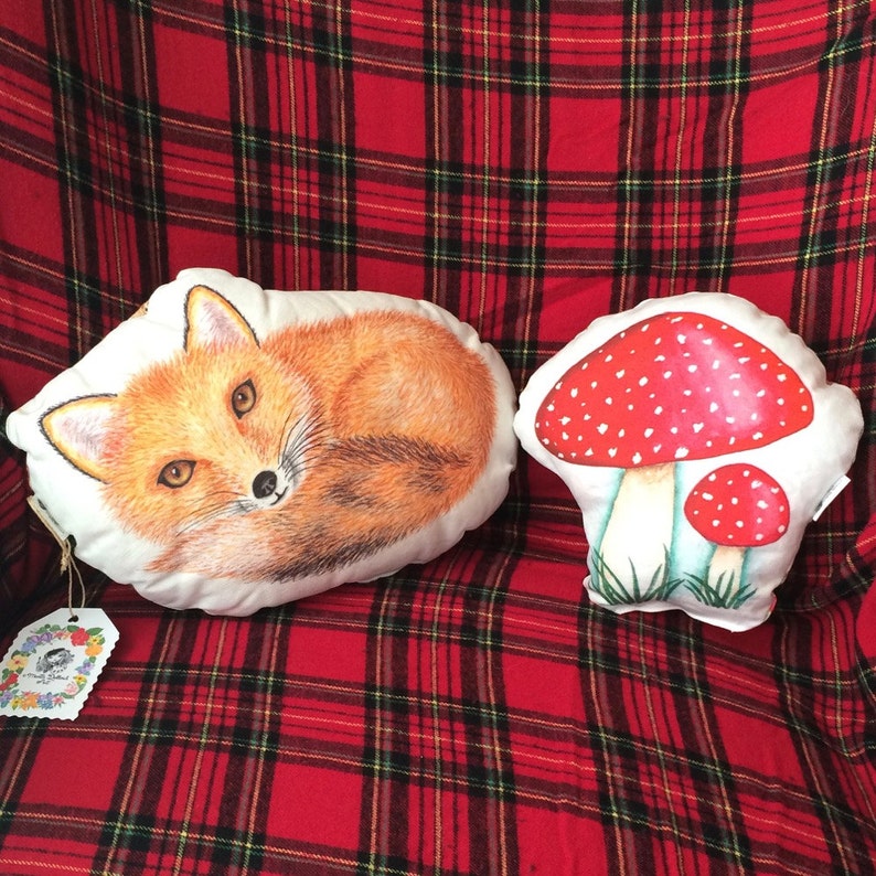 Fox Animal Pillow. Red Fox Cushion Nursery Decor. Woodland - Etsy