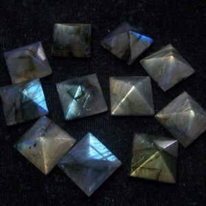 16mm LABRADORITE Pyramid Square Cabochon Gemstone, Have Lots of ...