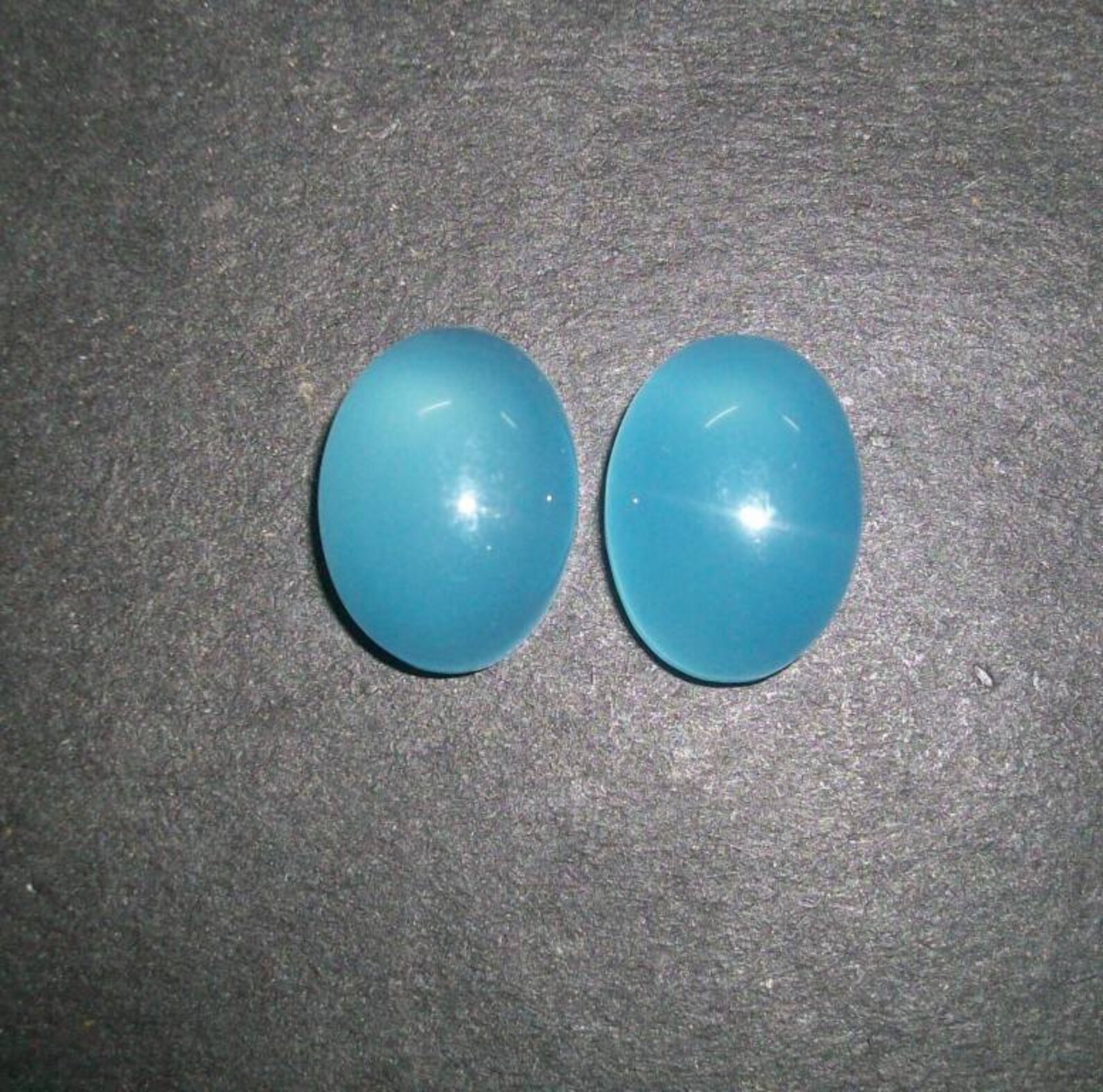 12x16mm Blue Chalcedony Cabochon Oval Gemstone Blue | Etsy