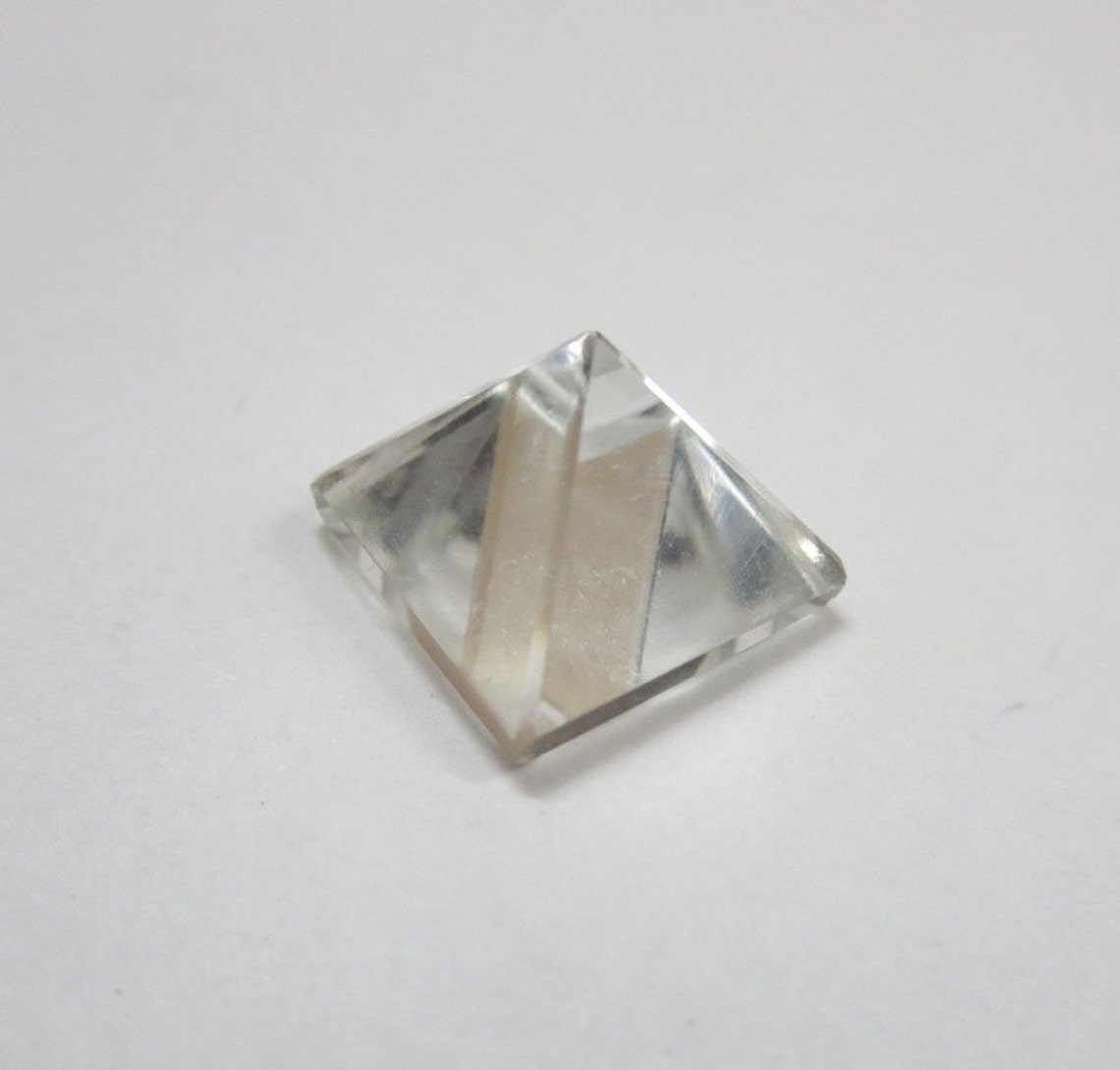 8mm Crystal Quartz Pyramid Square Cabochon Loose Gemstone - Etsy